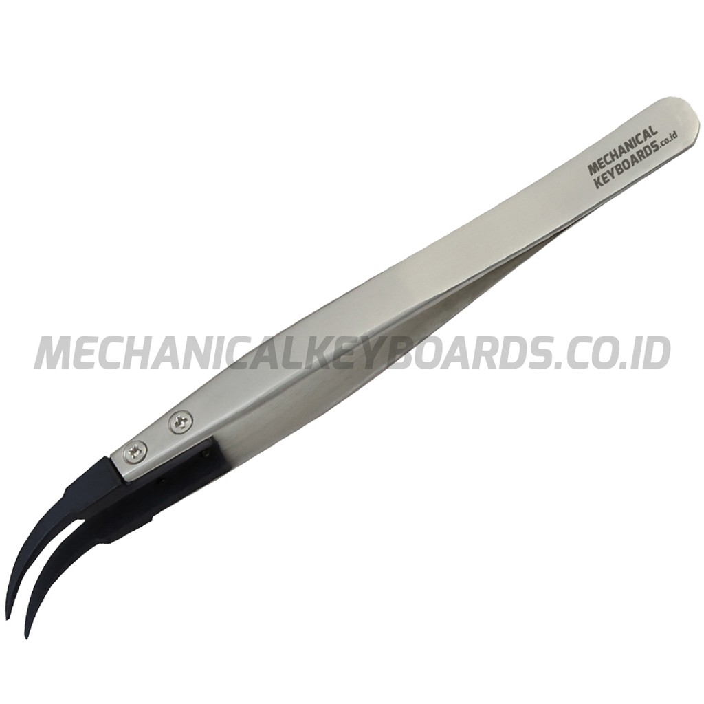 Jual MKID ESD Replaceable Curved Tip Stainless Steel Tweezers (ESD-7A) | Shopee Indonesia
