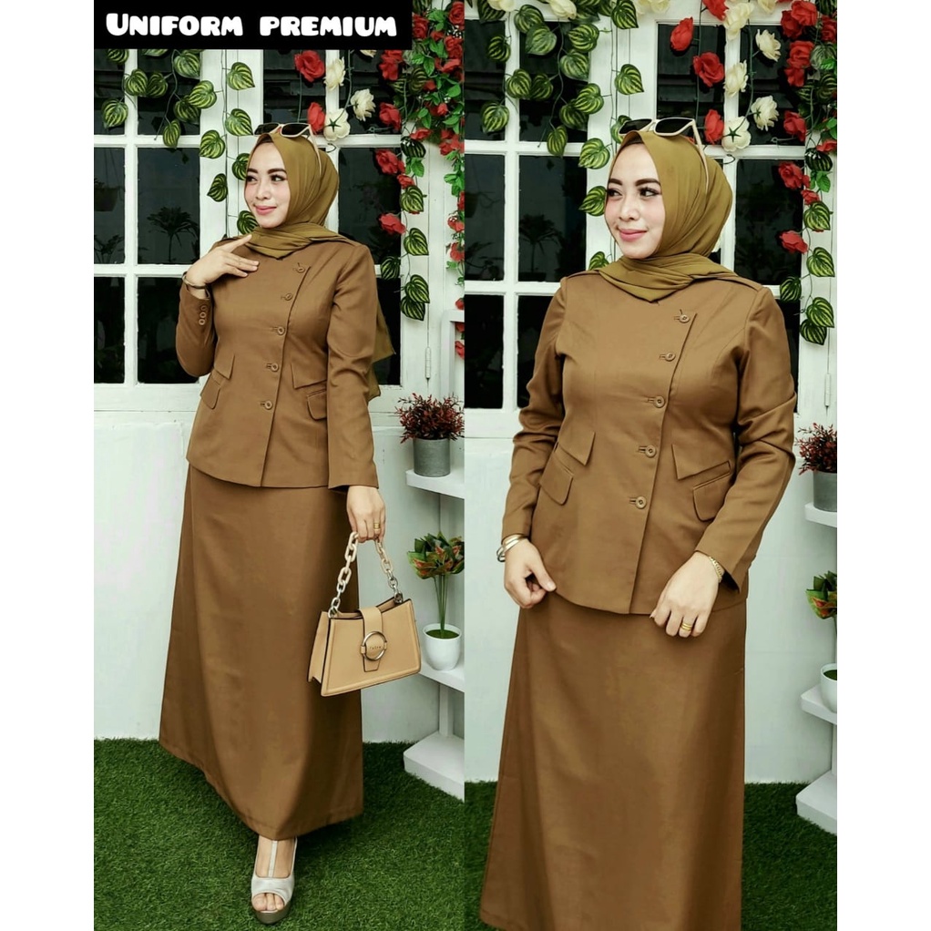 Jual Setelan Seragam Pemda tua Wanita Seragam Pdh Pemda Wanita Baju Dinas Pns Pemda Khaki Tua ...
