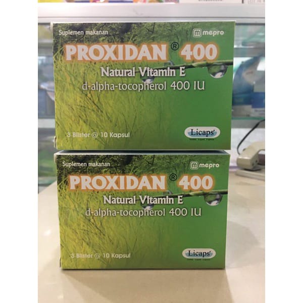 Jual Proxidan 400 iu 1 strip isi 10 caps | Shopee Indonesia