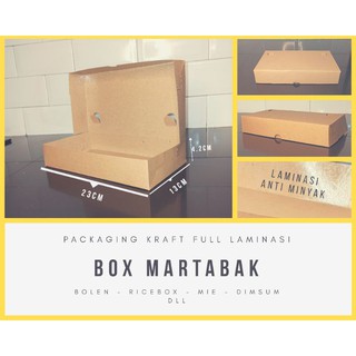 Jual DUS BOX MARTABAK PACKAGING KRAFT LAMINASI DUS MARTABAK Indonesia ...