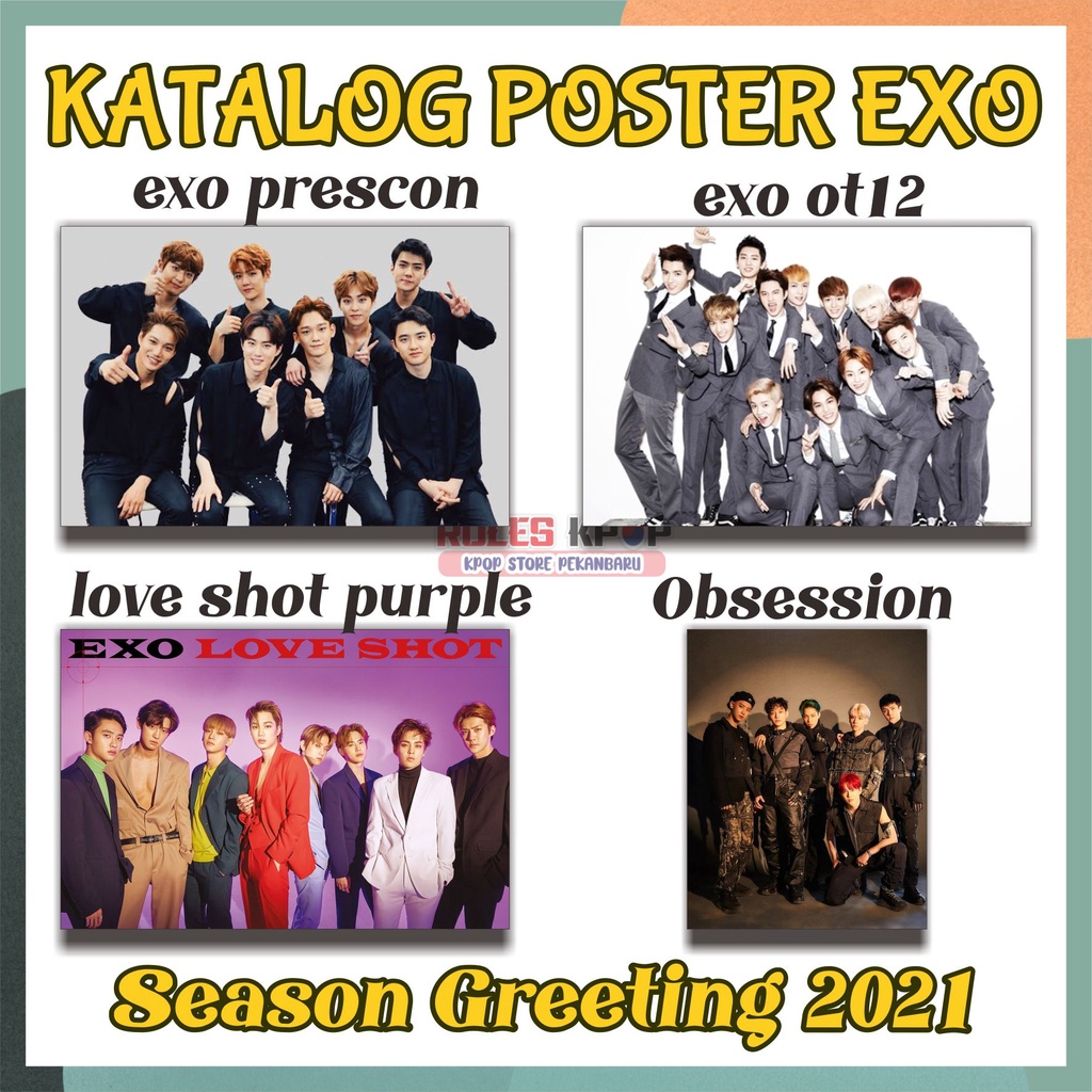 Jual [READY STOCK] POSTER EXO LOVE SHOT POSTER EXO VIVACE KATALOG ...