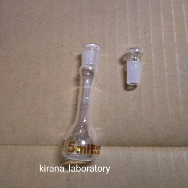 Jual Labu Ukur 5ml - Volumetric Flask 5ml Pyrex Class A | Shopee Indonesia
