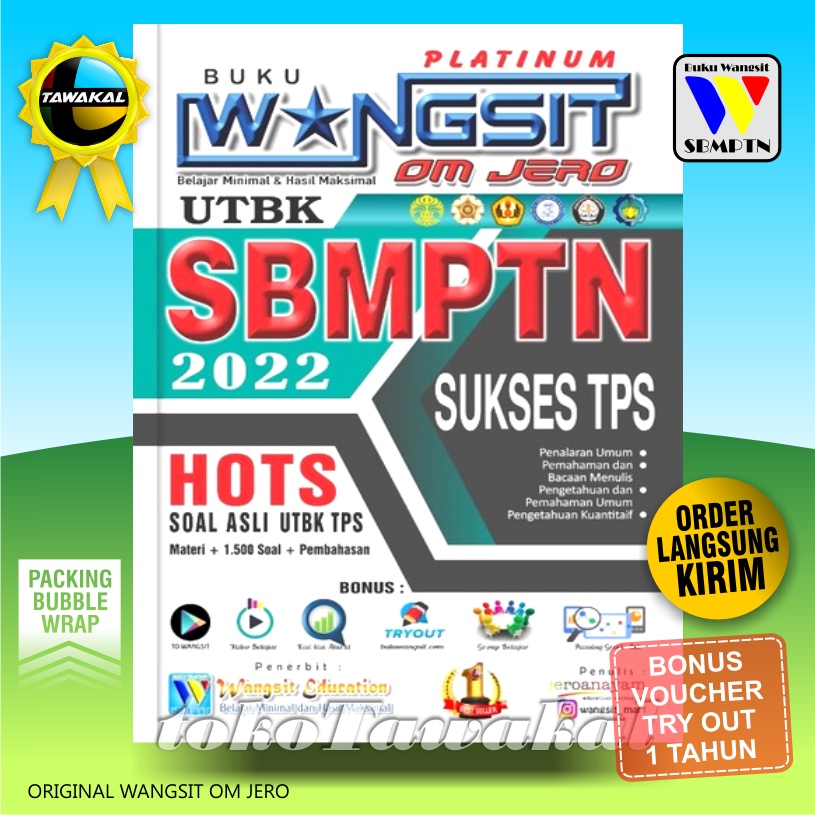 Jual Original Buku Wangsit 2022 Tps Platinum Utbk Sbmptn 2022