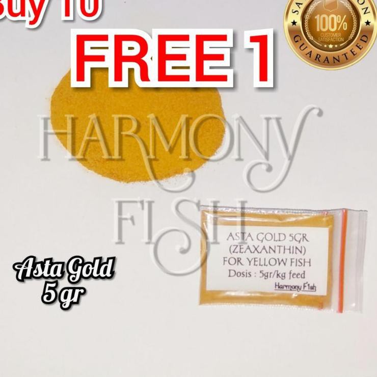 Jual SALEE! ASTA GOLD ZEAXANTHIN 5GR vitamin ikan warna kuning yellow ...