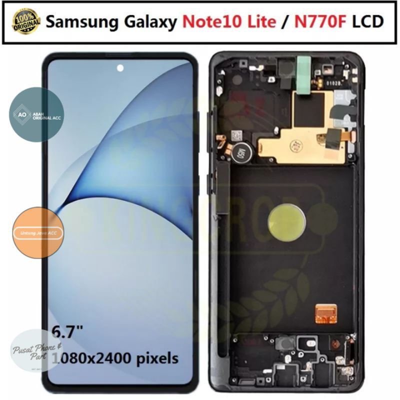 Jual LCD TOUCHSCREEN SAMSUNG NOTE 10 LITE N770 N770F FULLSET FRAME ...
