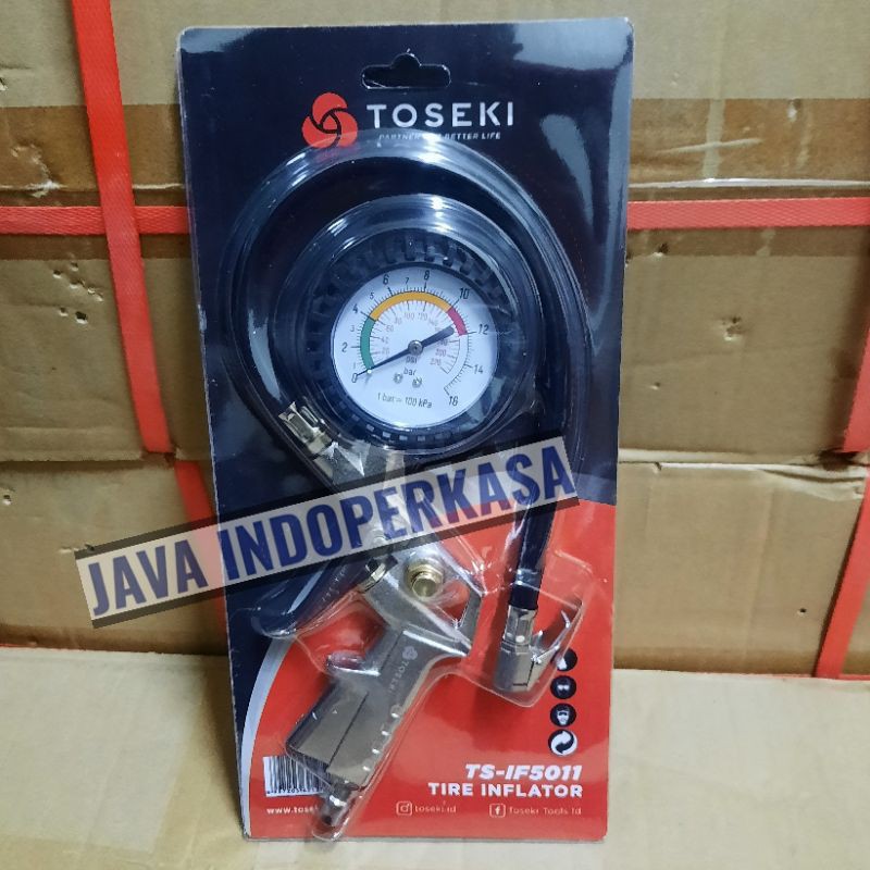 Jual alat isi angin ban motor / mobil TOSEKI tire inflator gun 3 in 1 ...