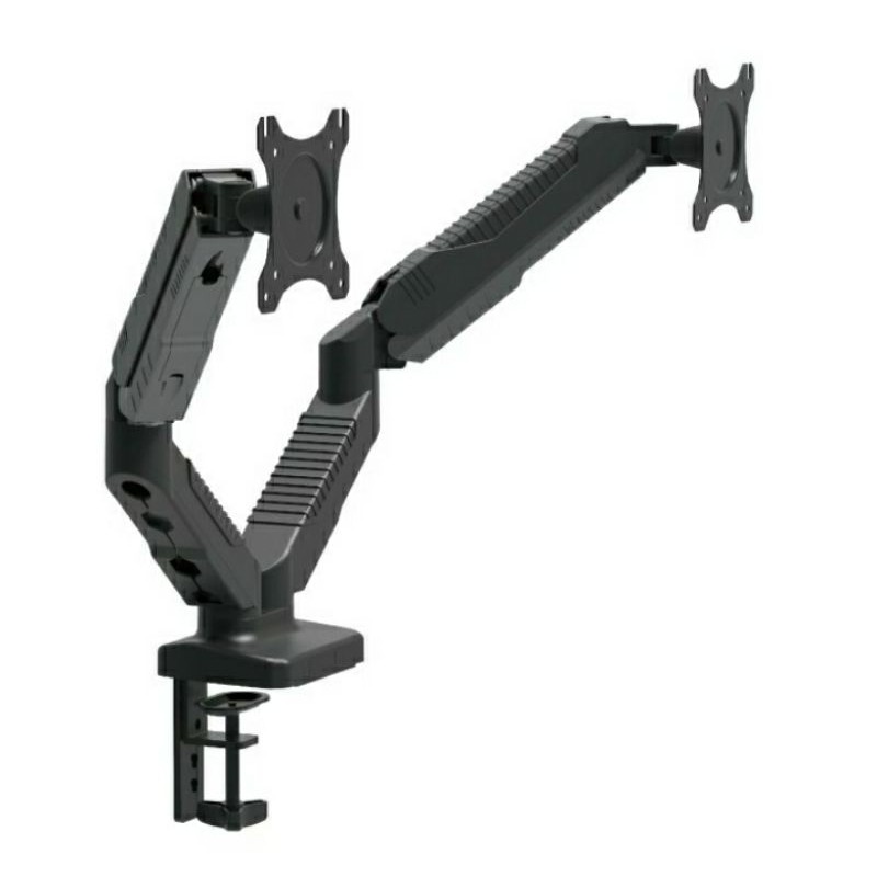 Jual Dual monitor ARM mount stand bracket komputer tv GAS-DUAL 13-27 ...