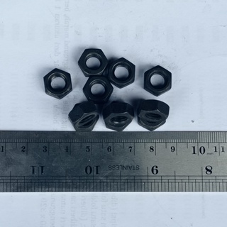 Jual MUR BAJA M8 HTB GRADE 8.8 KUNCI 13 MUR HEX HEAVY NUT 8MM WARNA HITAM PITCH DRAT 1.25 MUR ...