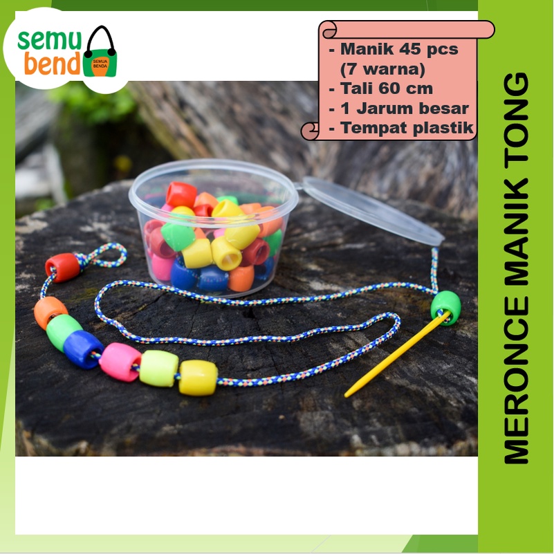 Jual Meronce Manik Tabung Sensory Play Montessori Ronce Tong Ukuran ...