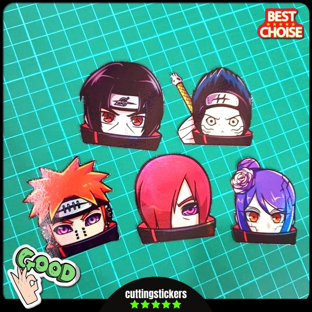 Jual Stiker Sticker Hologram Anime Naruto Akatsuki Peeker Set 5Pcs ... Jual Stiker Sticker Hologram Anime Naruto Akatsuki Peeker Set 5Pcs ...