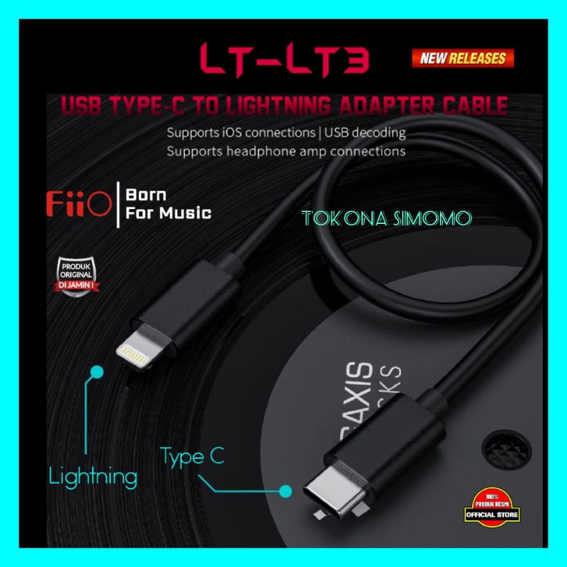 Jual Fiio LT LT3 / LT-LT3 USB Type C to Lightning Data Cable | Shopee Indonesia