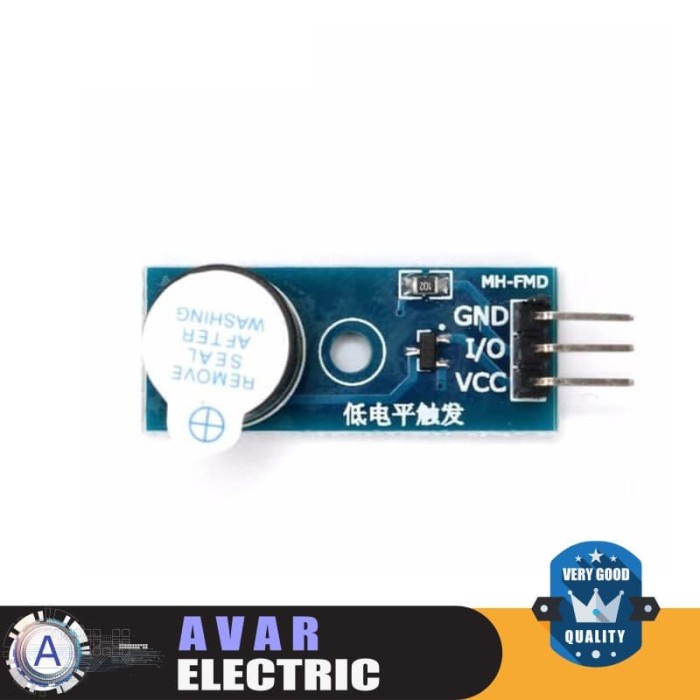 Jual Active Buzzer Alarm Piezoelectric Module Sensor Beep Audio for ...