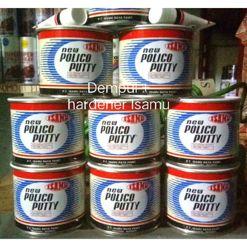 Jual Dempul ISAMU 250ml untuk Plastik Besi Mobil Motor Kayu Fiber PLUS ...