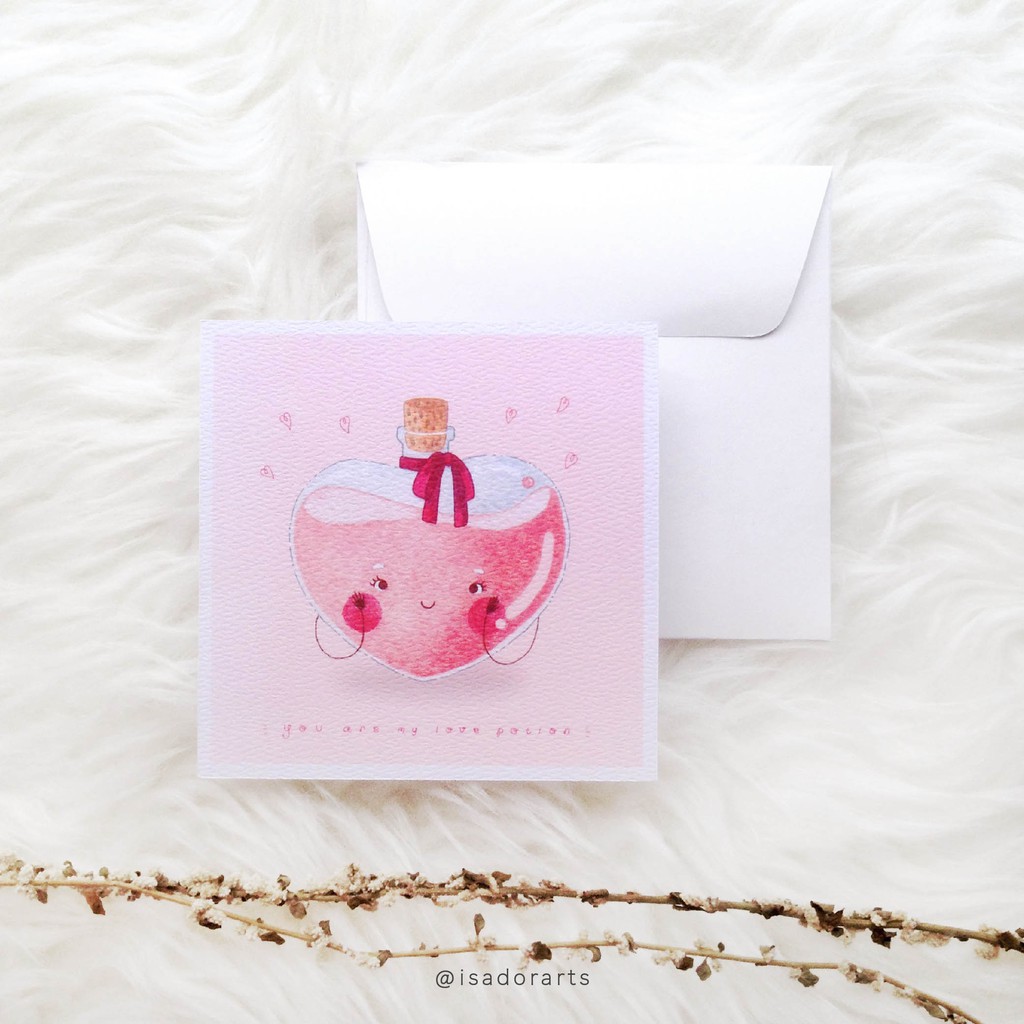 Jual Cute Love Valentines Card / Greeting Cards / Kartu Ucapan ...