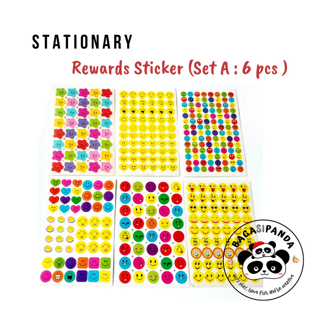 Jual Rewards Sticker / Stiker Anak Anak (isi 6 mix gambar) Indonesia ...