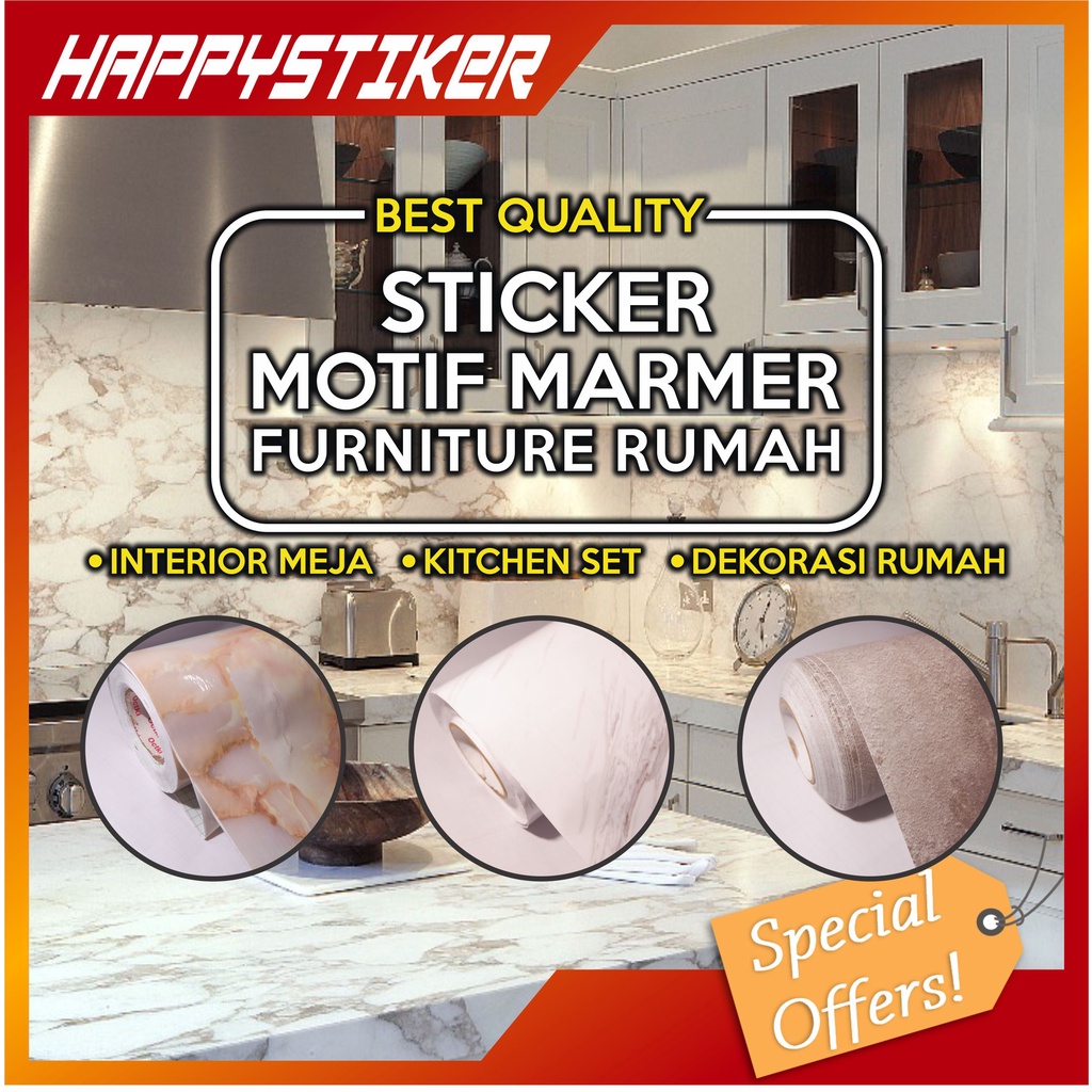 Jual Sticker motif Marmer / Sticker Furniture Marmer / Sticker Meja ...