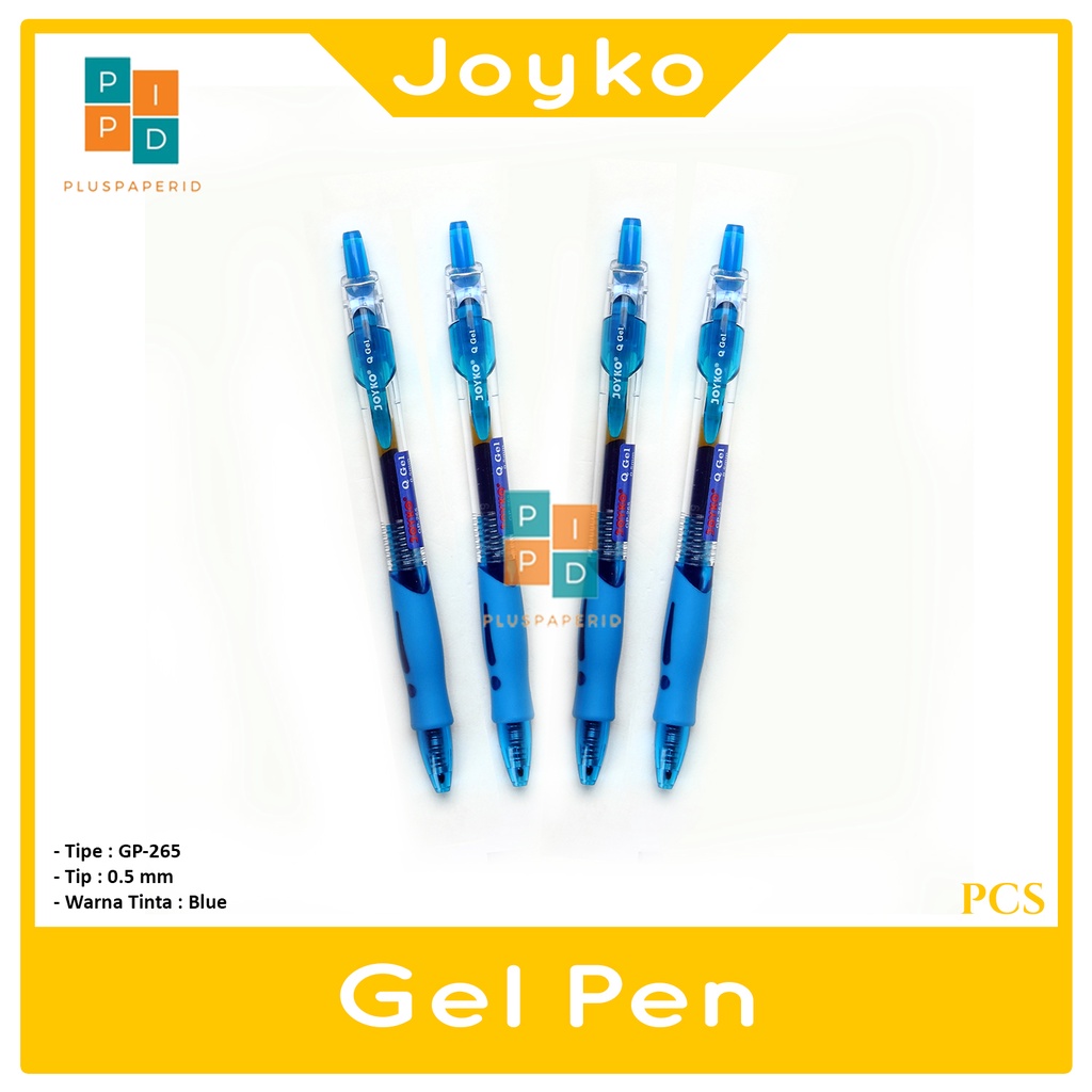 Jual JOYKO - gel pen gp-265 q-gel 0.5mm biru | Shopee Indonesia