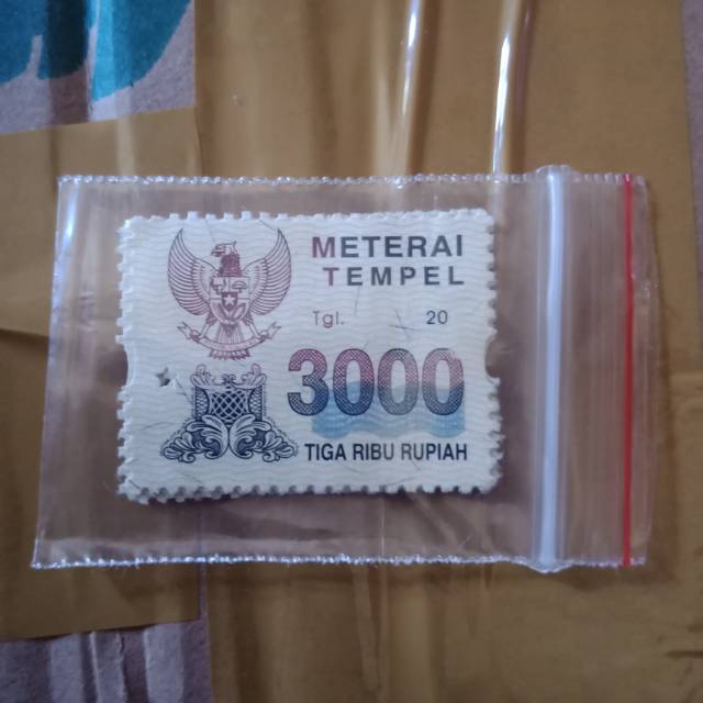 Jual Materai 3000 Rupiah Tahun 2003-2005 Asli | Shopee Indonesia