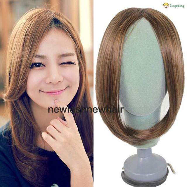 Jual hairclip poni belah tengah poni palsu poni samling model tebal ...