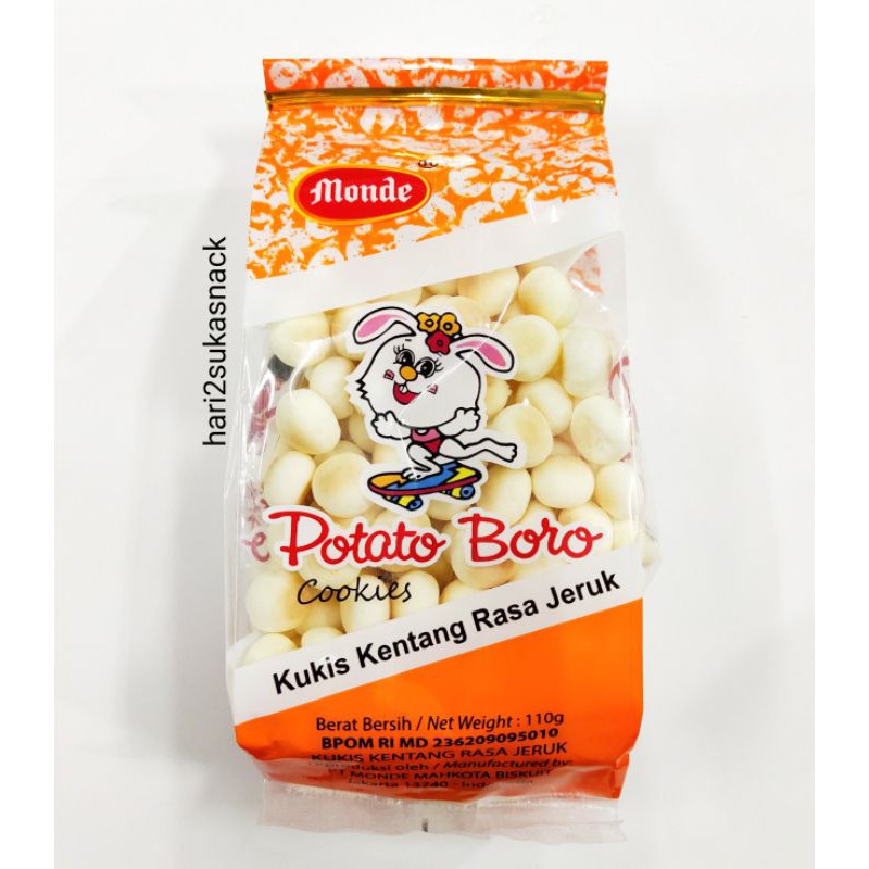 Jual Biskuit Monde Potato Boro Cookies Kentang Rasa Jeruk | Shopee ...