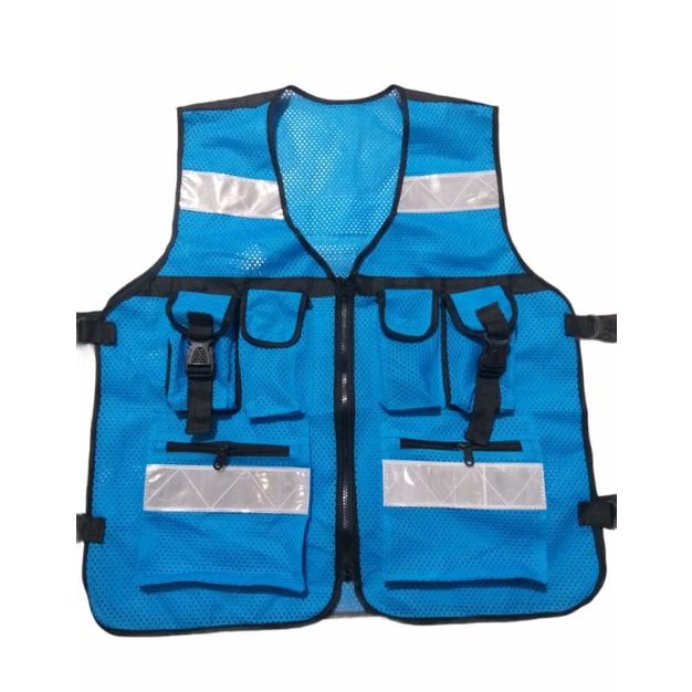 Jual ROMPI JARING SAFETY 6 KANTONG BIRU MUDA Indonesia|Shopee Indonesia