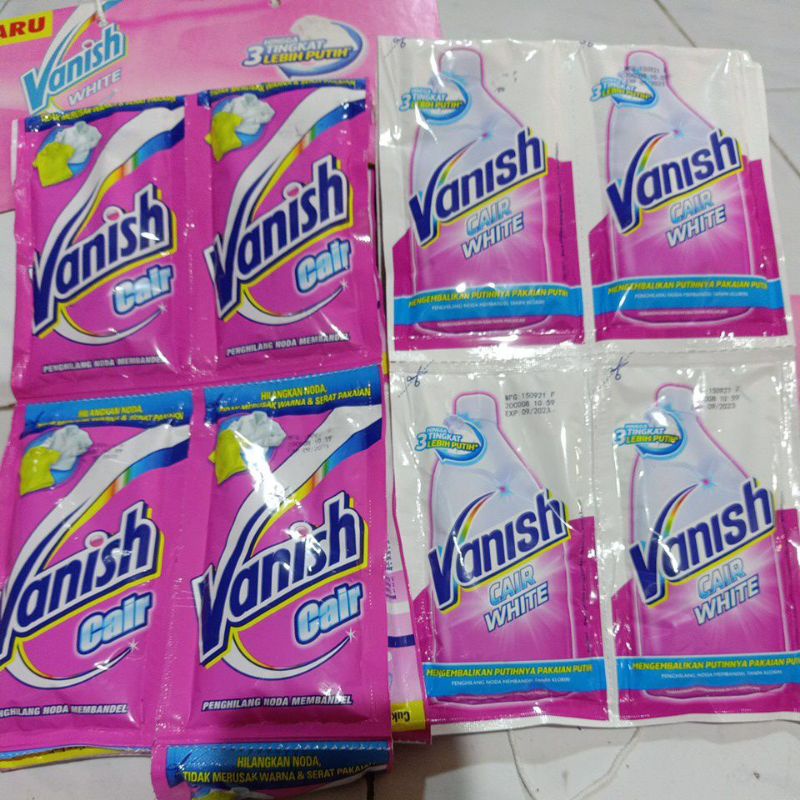 Jual Vanish cair 12 sachet 60 ml dan oxy action 30gr isi 6 pcs | Shopee ...