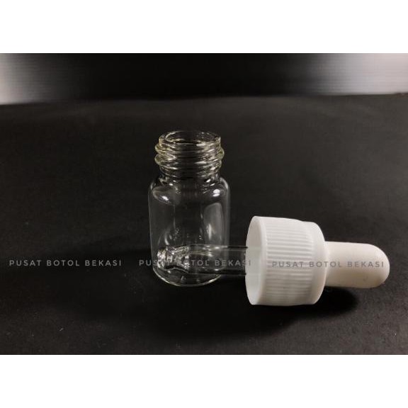 Jual BOTOL KACA PIPET 5ML BENING - TUTUP PIPET PUTIH | Shopee Indonesia