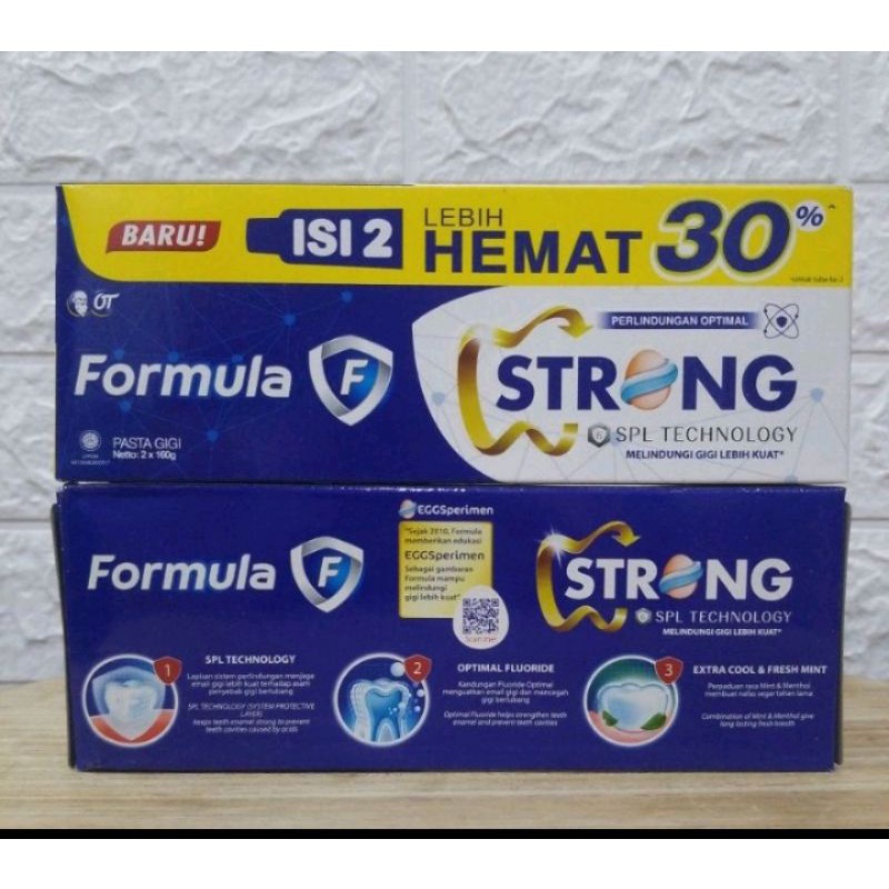 Jual FORMULA STRONG PASTA GIGI ISI 2 HEMAT 160GR | Shopee Indonesia