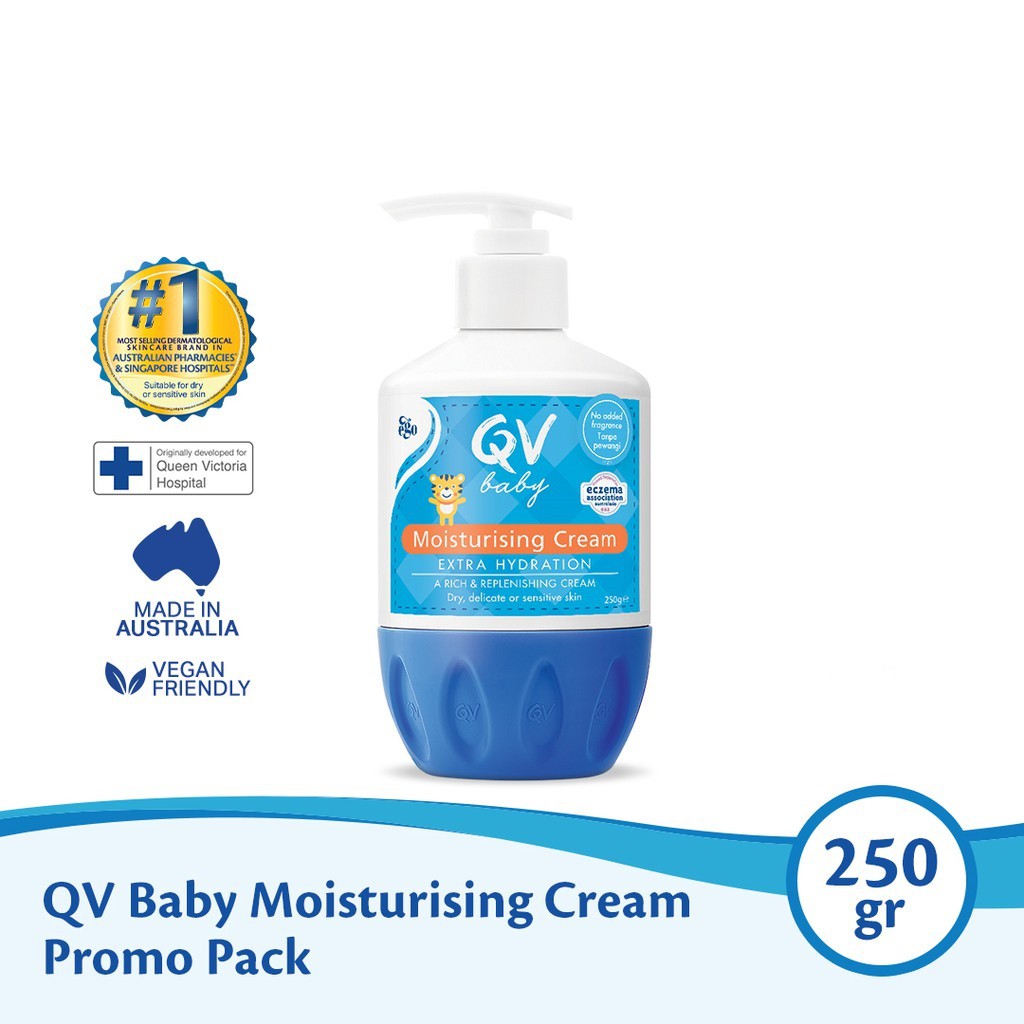 Jual QV Baby Moisturising Cream 250gr Pump | Shopee Indonesia