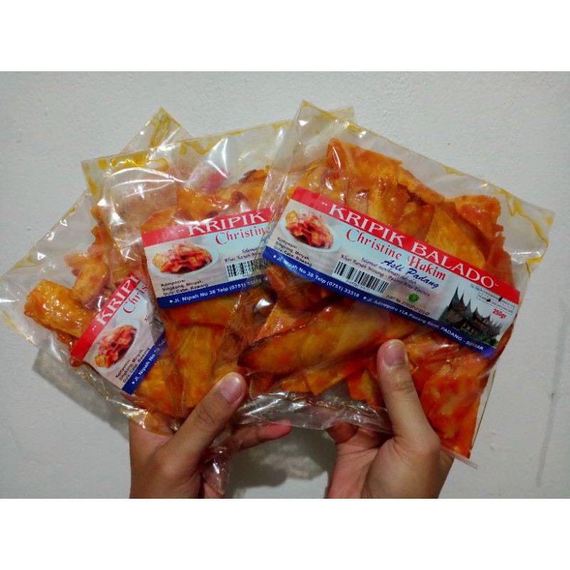 Keripik Balado Padang Asli Christine Hakim | Shopee Indonesia