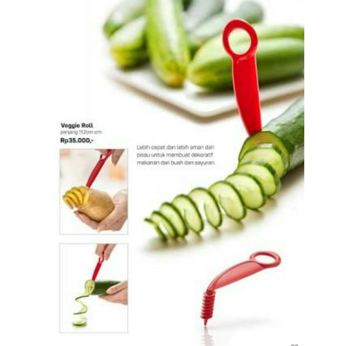 Jual (HARGA PROMO DAN 100% ORI) Tupperware Veggie Roll (Alat Potong Bentuk Roll) | Shopee Indonesia