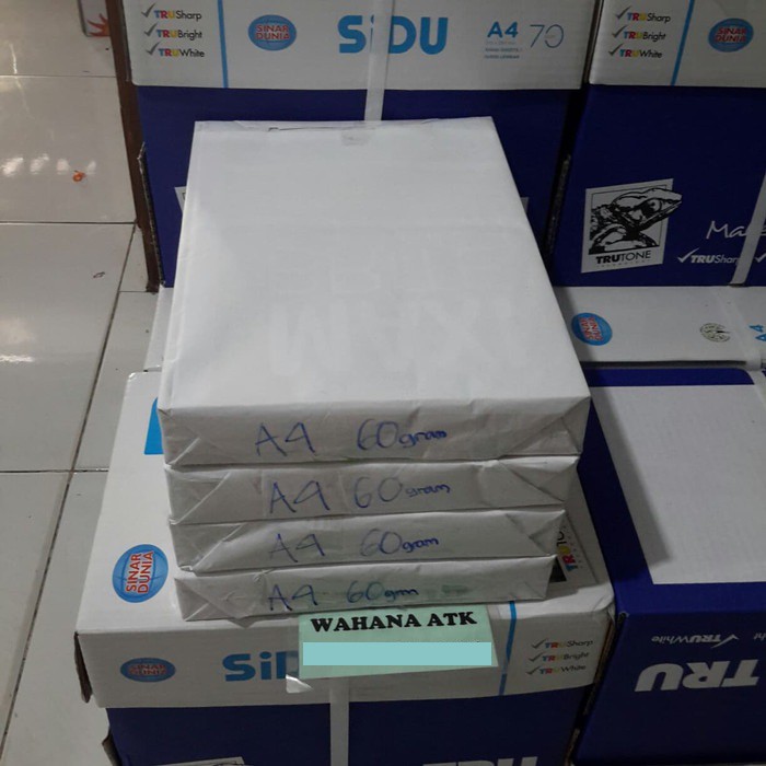 Jual KERTAS HVS A4 60 GSM | Shopee Indonesia