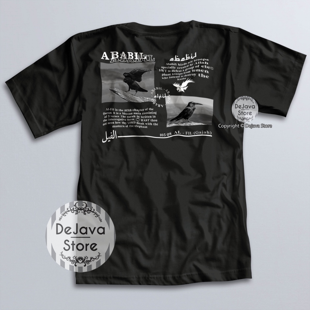 Jual Kaos Dakwah Islami Surah AL FIL BURUNG ABABIL TROOPS Baju Santri ...