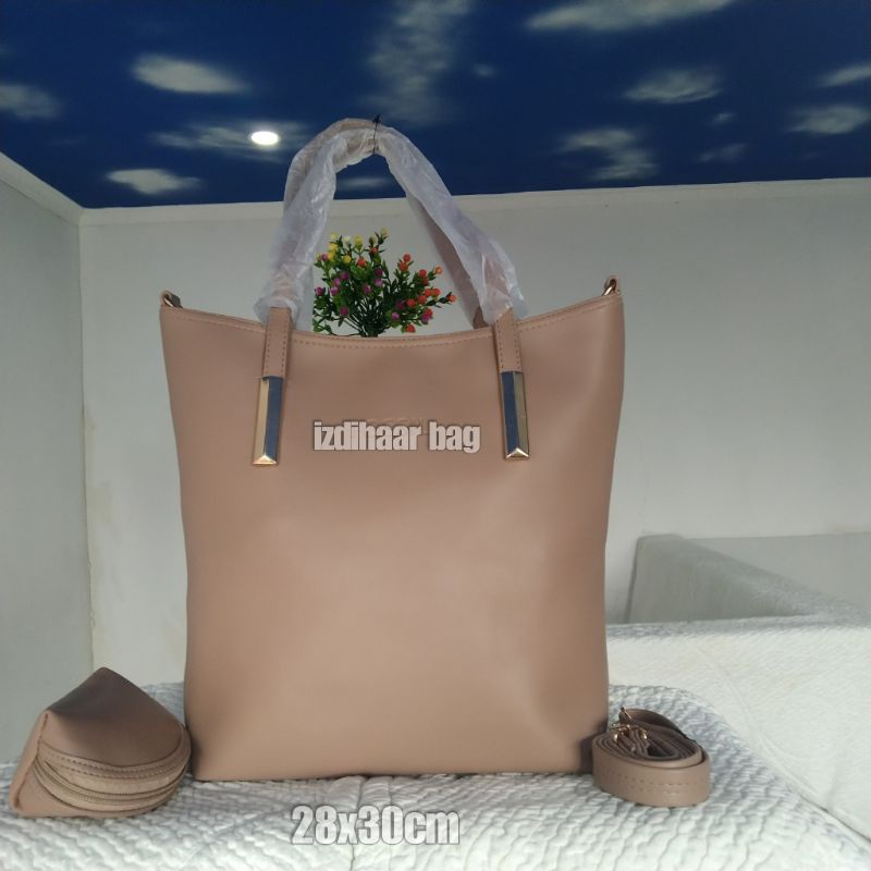 Jual tas hobo bahan polos ukuran 28x30cm | Shopee Indonesia