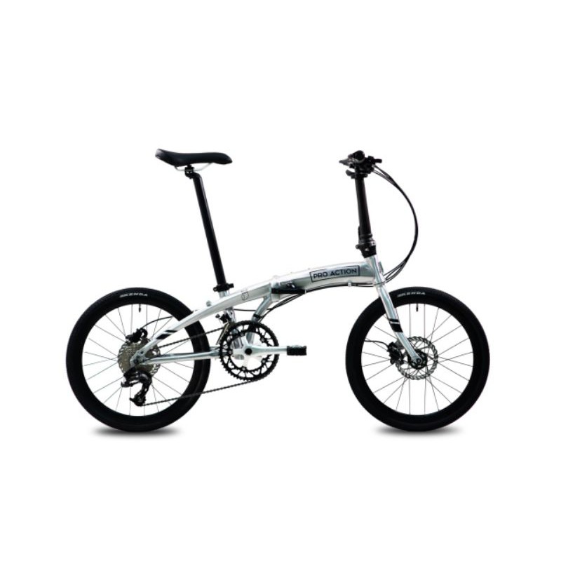 Jual SEPEDA LIPAT PRO ACTION OWL POLISHED SILVER 20 INCH 2020 | Shopee Indonesia
