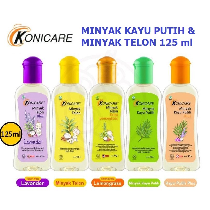 Jual Konicare Minyak Telon Plus Lavender 125ml, Telon Lemongrass ...