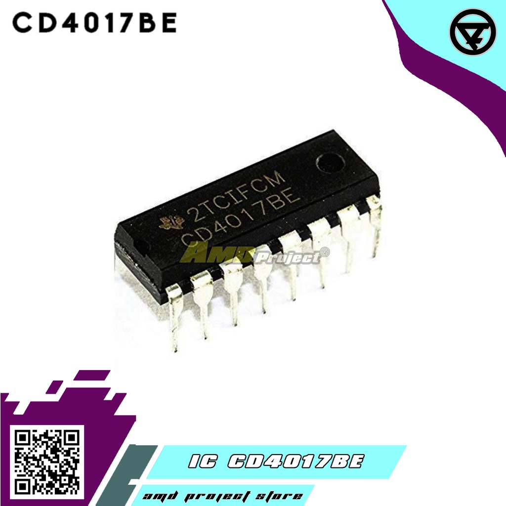 Jual Ic Decade CD4017BE Couter CD4017 Divider 4017 Dip 16 AF70 High ...