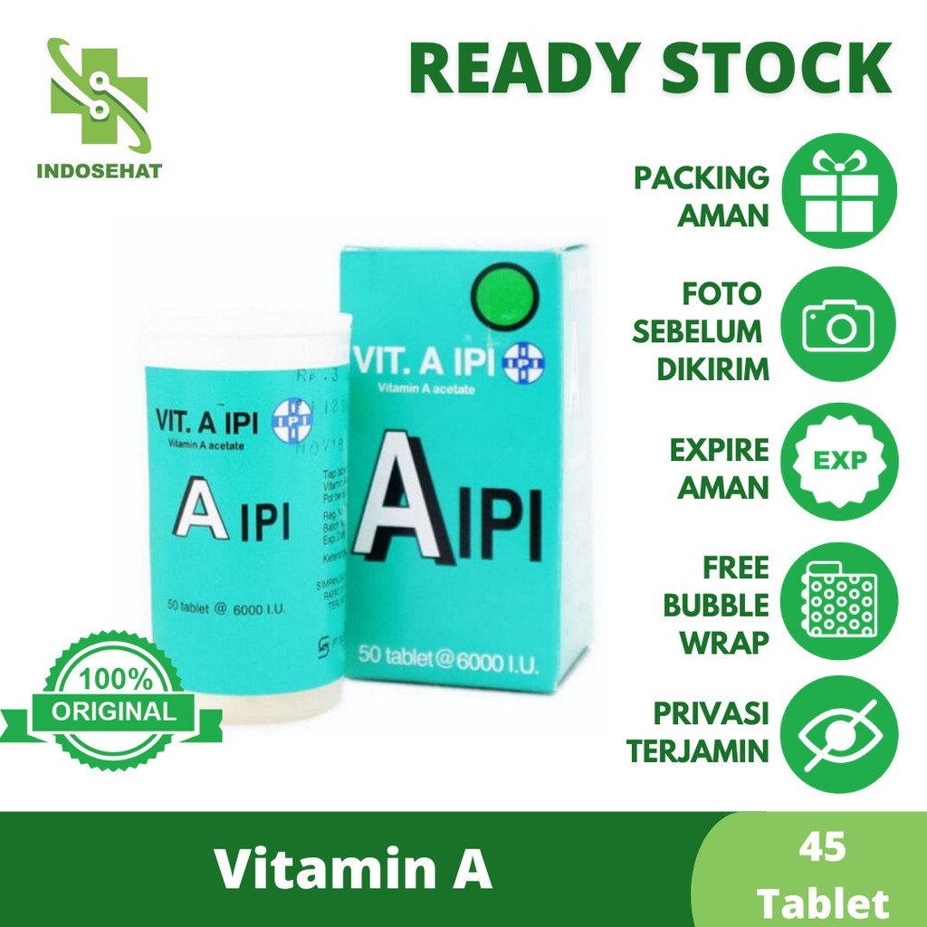Jual Vit A IPI Isi 45 Tablet | Shopee Indonesia