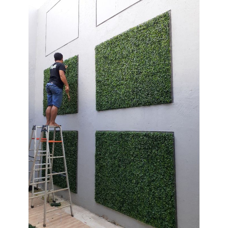 Jual Vertical Daun Dolar Sintetis /Artifical Garden Taman Dinding ...