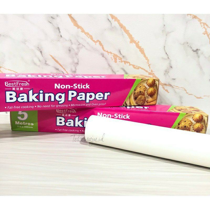 Jual baking paper / kertas roti / kertas panggang panjang 5 meter ...