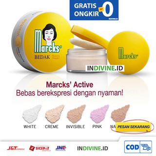 Jual Bedak Marcks Tabur Invisible Rose Natural Creme Putih 40 gr Marks ...