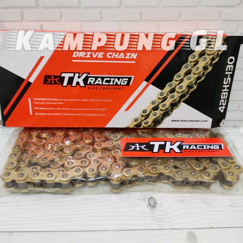 Jual Rantai Gold TK Racing HS 428 130 140 CB CBR 150 Vixion Satria FU Megapro Tiger CRF | Shopee ...