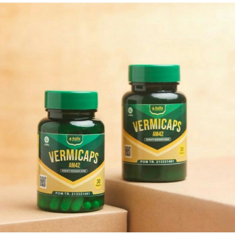 Jual Kapsul Cacing Vermicaps 30 kapsul untuk Demam Types DBD dan ...