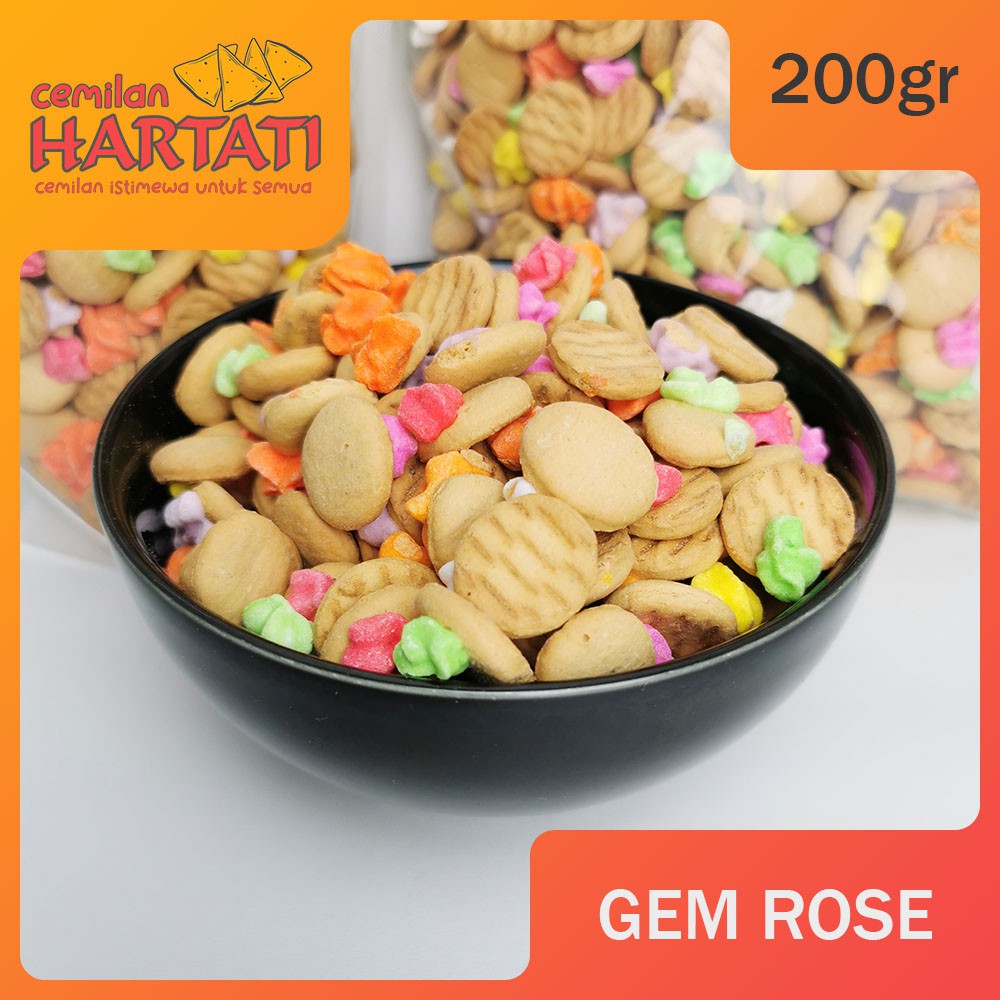Jual Biskuit Gem Bunga / Gem Rose ( 200gr ) Indonesia|Shopee Indonesia