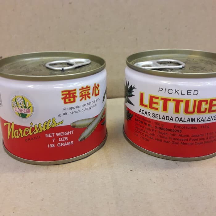 Jual Caisim kaleng /acar selada kaleng /lettuce pickled | Shopee Indonesia