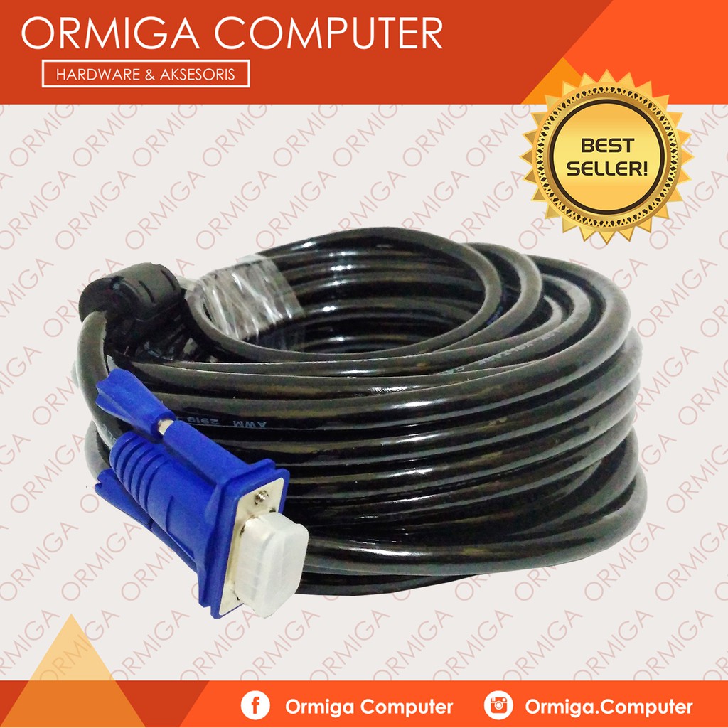 Jual KABEL VGA 15 METER MALE TO MALE | Shopee Indonesia