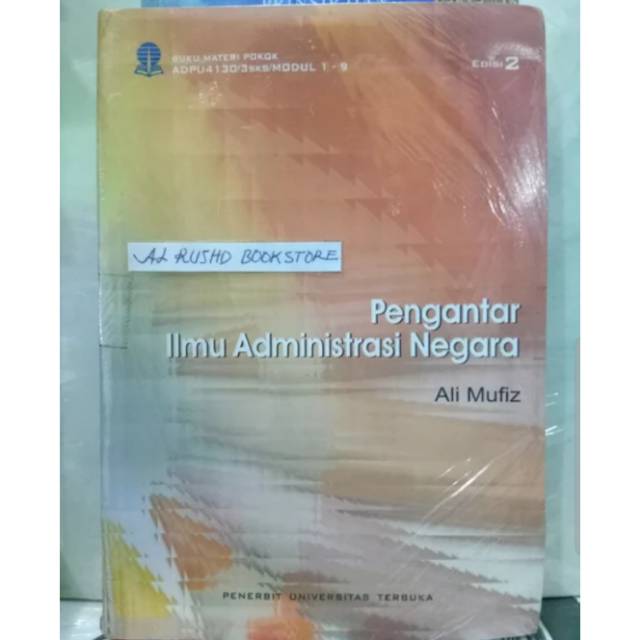 Jual Buku Original- PENGANTAR ILMU ADMINISTRASI NEGARA - Ali Mufiz, universitas Terbuka | Shopee ...