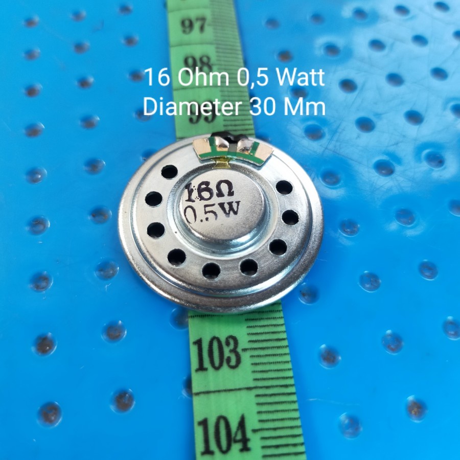 Jual Speaker 16 ohm 0,5 Watt diameter 30 mm Tebal 5 mm speaker | Shopee Indonesia