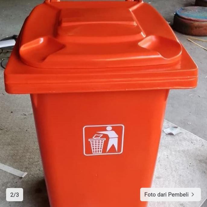 Jual Tempat/Tong Sampah Bahan Fiberglass Sulo/Roda Vol 120L K - Merah ...