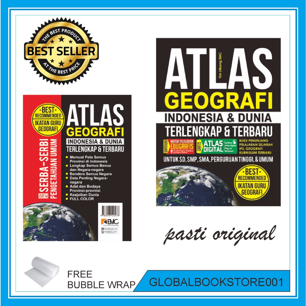 Jual ATLAS GEOGRAFI TERLENGKAP & TERBARU INDONESIA & DUNIA | Shopee ...